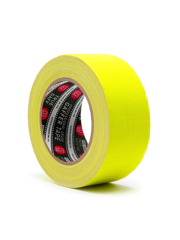 SAMPLE - 120MESH - 2inX30 YELLOW FLUORESCENT gaffer tape - TAPE & CASE